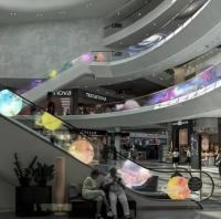 China Manufacturer Price Self-adhesive Advertising Display Ultra-thin Transparent LED Commercial Window Display Indoor Video Wall for sale