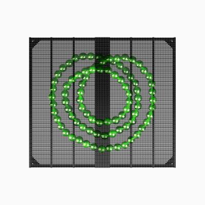 China P2.6 Led Grille Screen Display Full Color 1000*1000mm Led Screen Indoor Electronic 4500cd Advertising Screen Glass Window for sale