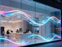 China Ultra-Thin Indoor LED Flexible Screen  Transparent Screen LED Cuttable Display for sale