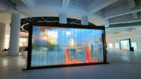 China P6 LED Transparent Screen High Brightness Glass Display Energy Saving LED See Through Screen For Shopping Mall Window Advertising Building Facade Media Display Indoor Outdoor Use for sale