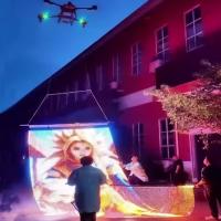 China LED drone screen,outdoor LED display,waterproof LED screen,3D light show display for sale