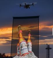 China Drone Show Advertisement LED Magic Carpet Mesh Flying Flexible Ultra Transparent LED Display Screen for sale