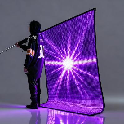 China P25 Portable Drone Flying Led Screen IP68 Lightweight Transparent Led Display Outdoor for Weeding Concert Stadium Show for sale