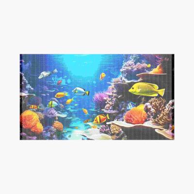 China P2.5 Holographic Invisible Screen Slim and Lightweight 3D Flying LED Display Holographic Transparent Screen for sale
