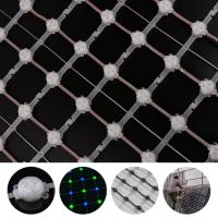 China IP67 Outdoor Flexible LED Curtain Screen Manufacturer P100 Customized LED Mesh Curtain for sale