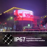 China IP67 Outdoor Flexible LED Curtain Screen Manufacturer P100 Customized LED Mesh Curtain for sale