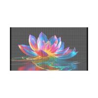 China P3.91 Transparent Holographic LED Screen Advanced Tech Ultra-Thin Adhesive Panel for Shop Glass Window Displays for sale