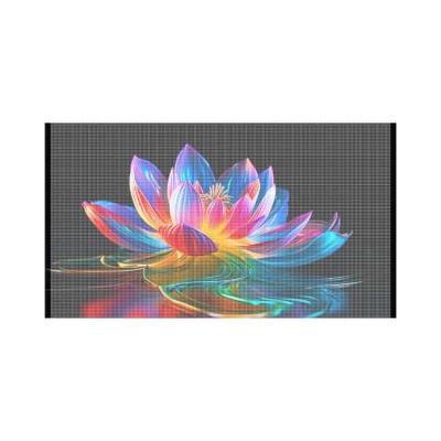 China P3.91 Transparent Holographic LED Screen Advanced Tech Ultra-Thin Adhesive Panel for Shop Glass Window Displays for sale