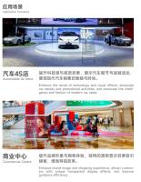 China P3.91 Flexible LED Film Screen with IP45 Protection 12V Power Supply and 3000cd Brightness for Glass Window Advertising for sale