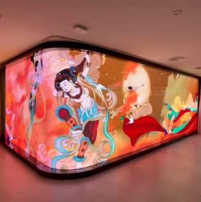 China High-definition Flexible Transparent LED Holographic Display Screen Flexible and Easy-to-install LED Display Screen for sale