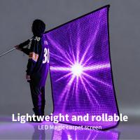 China Lightweight LED Mesh Display with 20mm Pixel Pitch and Waterproof IP65 for Drone Flying LED Screen and Aerial Advertising for sale