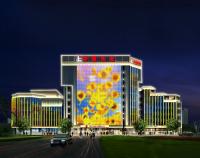 China P125 High Quality Outdoor LED Mesh Screen 30mm IP67 Waterproof Commercial Grade For Building Facade for sale
