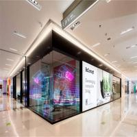 China P10 Crystal Clear High Brightness Showcase LED Film Screen Transform Your Store Window Into a Digital Billboard for sale