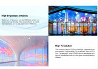 China IndoorP3.91 Holographic Display Projection White Holographic Spliceable LED Screen for sale