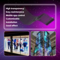 China P6 Pixel High Transparency IP65 Waterproof LED Transparent Film Screen for Indoor Retail Window Display for sale