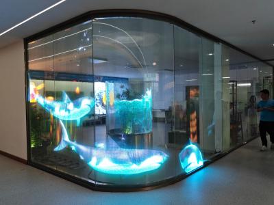 China High Brightness P20 Transparent LED Display with 1000cd Brightness and 160° Viewing Angle for sale