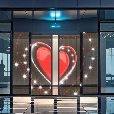 China P8 Indoor Bendable Transparent LED Film Panel with 90% Transparency and IP67 Protection for Commercial Shopping Centers for sale
