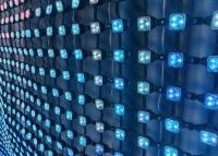 China P62.5 12V SMD5050 RGB DMX512 IP67 Waterproof Sunlight Readable LED Mesh Screen with 160° Beam Angle for sale