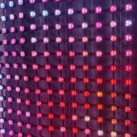 China IP67 Waterproof  12V P62.5 RGBW Flexible LED Mesh Screen Outdoor Mesh Curtain Ideal for Advertising and Event Stage Decoration for sale