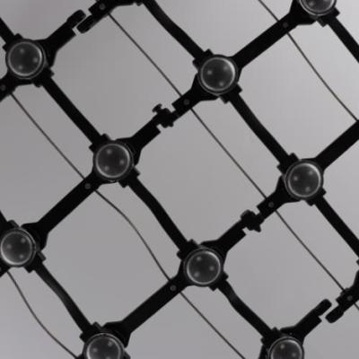 China Durable Flexible LED Mesh Screen IP67 Waterproof 12V P100 RGB Suitable for Outdoor Advertising and Event Stage Decoration for sale