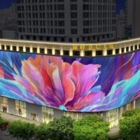 China IP67 Waterproof Full Color LED Mesh Screen P125 Outdoor Flexible Mesh Curtain Ideal for Advertising and Event Decoration for sale