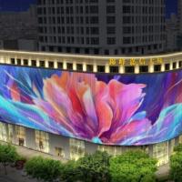 China IP67 Waterproof Full Color LED Mesh Screen P143 Outdoor Flexible Curtain for Large Scale Visual Effects and Advertising for sale