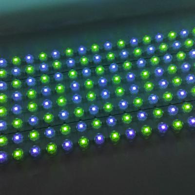 China 12V P31 RGB Flexible LED Mesh Screen IP67 Waterproof Suitable for Outdoor Advertising Building Facades and Event Decoration for sale