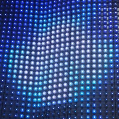 China IP67 Waterproof 12V P50 RGB Flexible LED Mesh Screen Outdoor Mesh Curtain Suitable for Large Scale Advertising and Events for sale