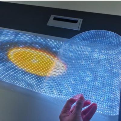 China Ultra-thin P6 LED Transparent Film Screen energy transparent LED display film for commercial advertising for sale