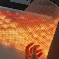 China P8 Indoor Flexible Transparent LED Film Screen PC Resin Material For Modern Shopping Center With 1 Year Warranty for sale