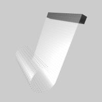 China Flexible LED Transparent Film Screen Full Color P20 Transparent LED Display Film for sale