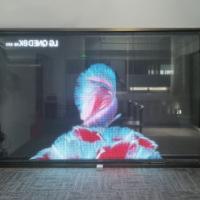 China P10 Indoor Full Color  Adhesive Flexible LED Transparent Film Screen for retail windows exhibitions for sale