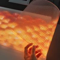 China P20 Indoor LED Transparent Film Screen Full Color Transparency Flexible Adhesive Display Panel for Retail Window Displays for sale
