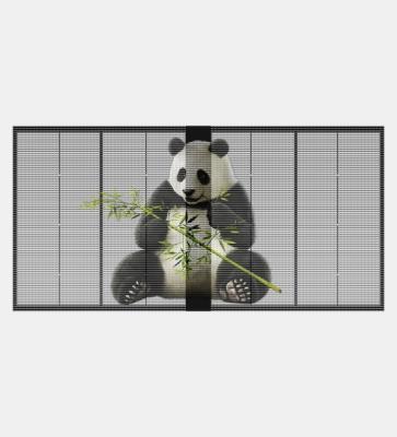 China P3.9 Pixel Pitch High Light Transmission IP65 Waterproof LED Grille Screen for Indoor Visual Display for sale