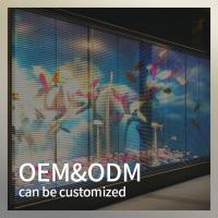 China High Brightness P20 Transparent LED Display with 1000cd Brightness and 160° Viewing Angle for sale