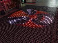 China LED Mesh Screen DC12V 1000*1000mm IP67 Waterproof LED Factory Custom Video Wall for Advertising for sale