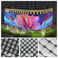 China LED Mesh Display Screen Flexible P125 12V Display for Shopping Mall Concert Architectural Media Facade for sale