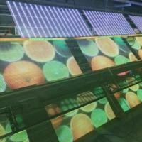 China Indoor P5 LED Transparent Film Screen High Definition Adhesive Display for Glass Window Retail Store Advertising for sale