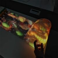 China P5 Ultra 92% Transparency 2000cd Brightness LED Film Screen for Exhibition and Storefront Advertising for sale