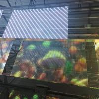 China P5 Ultra 92% Transparency 2000cd Brightness LED Film Screen for Exhibition and Storefront Advertising for sale