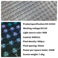 China P50 Fine Pixel Pitch LED Mesh Screen with IP67 Waterproof Protection and DC12V Power for Outdoor Advertising for sale