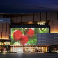 China P8 Nova Control System Compatible Flexible Transparent LED Film Screen DC5V 3000cd 90% Transparency Glass Display for sale