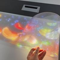 China Indoor P5 High Refresh Rate LED Transparent Film Screen Customizable Pixel Display for Retail Advertising for sale