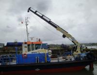 China ZEHUA Brand 5-30 Ton Hydraulic Marine Deck Knuckle Boom Crane | 30m Lifting Height Boat Cargo Crane for Vessel Ship for sale