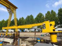China Zehua Hydraulic Marine Crane 2 Ton Small Mini Construction Marine Crane Marine Travel Lift Yacht Crane for sale