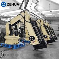 China Zehua Factory 5-30 Ton Hydraulic Marine Deck Crane | Knuckle Boom Boat Ship Vessel Cargo Crane 30m Lifting Height for sale
