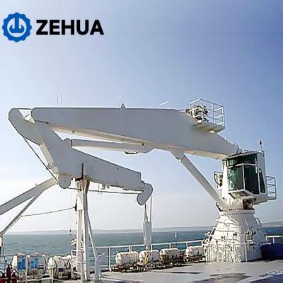 China Zehua Hydraulic Marine Crane 5 Ton Small Mini Construction Travel Lift Yacht Crane Gearbox Engine Motor Pump 20m Lifting Height for sale