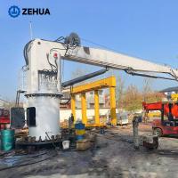 China Zehua Hydraulic Marine Crane 5 Ton Small Mini Construction Travel Lift Yacht Crane Gearbox Engine Motor Pump 20m Lifting Height for sale