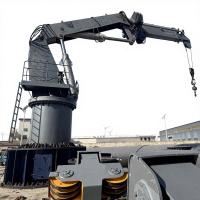 China Zehua Hydraulic Marine Crane 5 Ton Small Mini Construction Travel Lift Yacht Crane Gearbox Engine Motor Pump 20m Lifting Height for sale