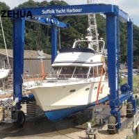 China Zehua Crane Malaysia Wholesale 100 Ton Marine Sea Boat Yacht Crane for sale